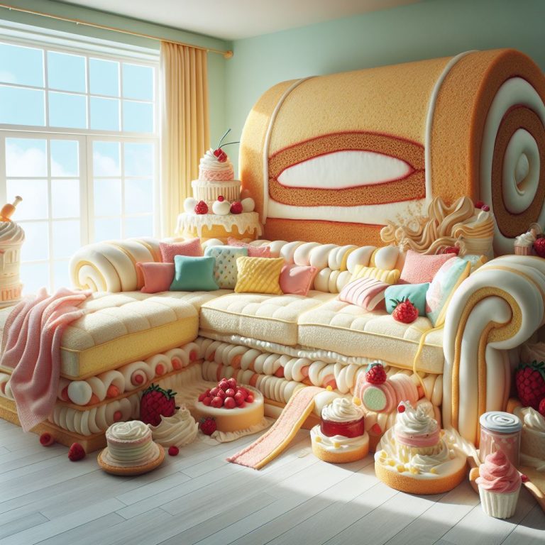 The Sweet Sensation: Exploring the Giant Swiss Sponge Cake Sofa