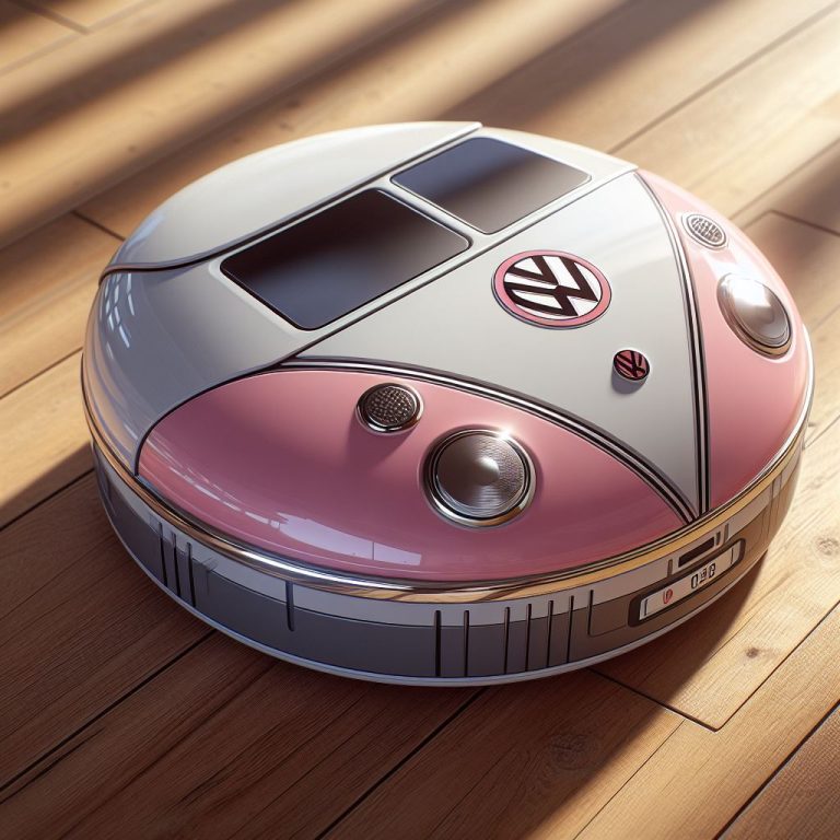 Retro Style Revived: Volkswagen Bus Robot Vacuums