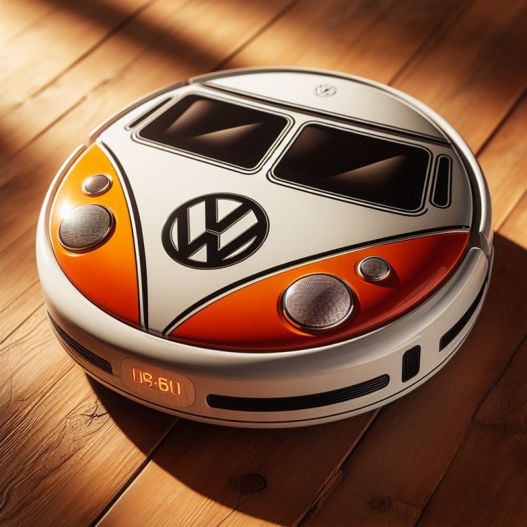 Retro Style Revived: Volkswagen Bus Robot Vacuums