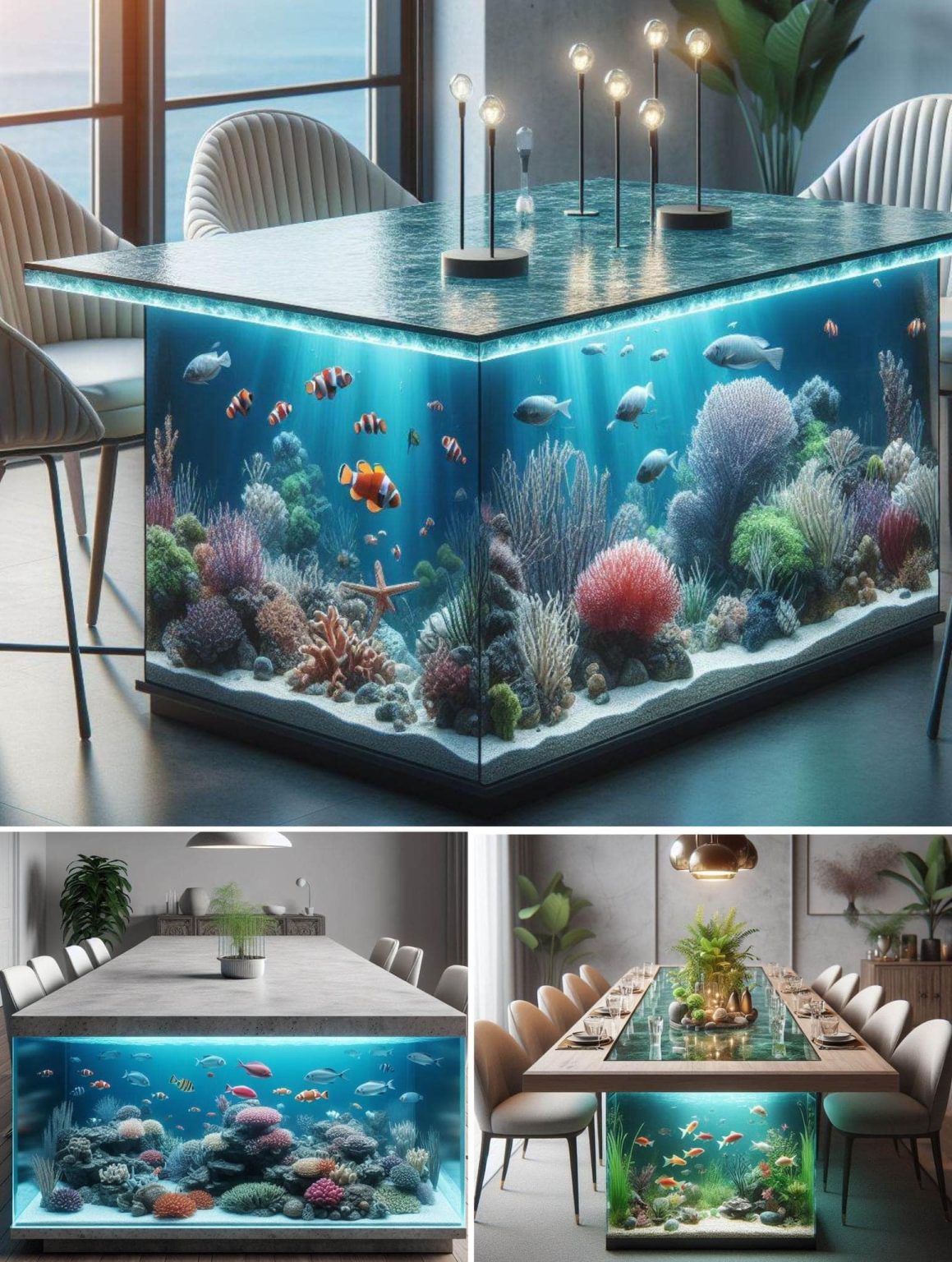 Innovative Designs: Aquarium Dining Tables