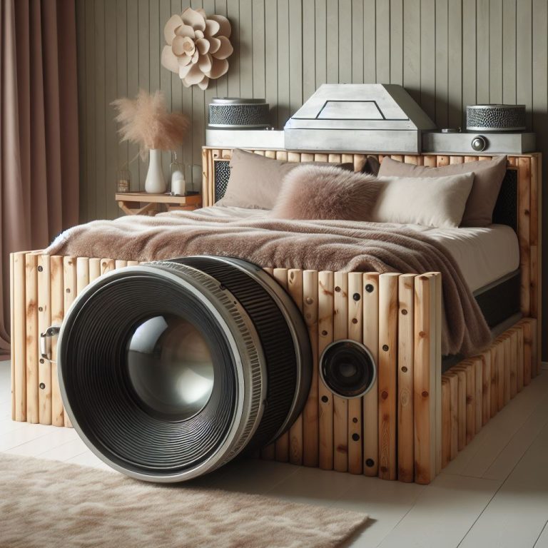 A Camera-Shaped Bed: The Perfect Fit for Photography Enthusiasts