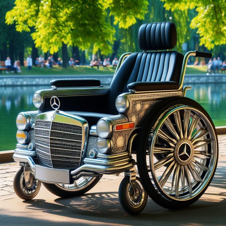 Mercedes-Inspired Wheelchair: A Fusion of Luxury and Accessibility
