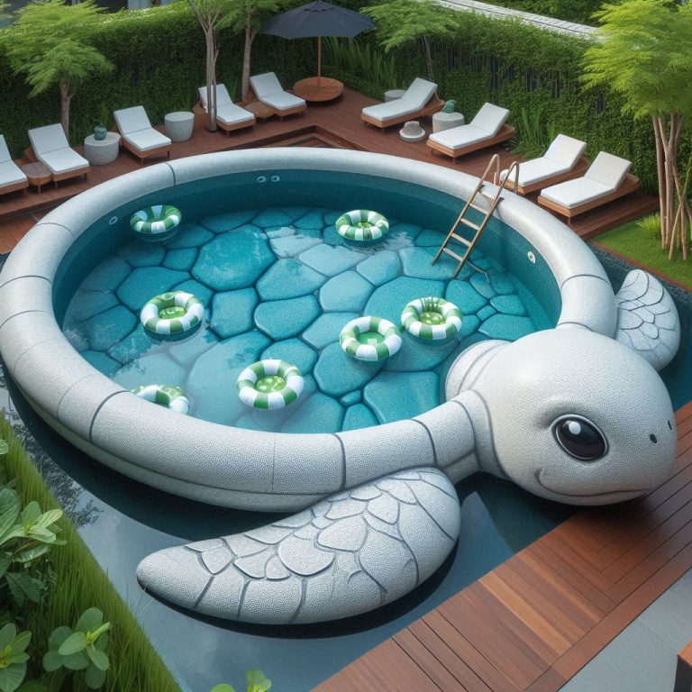 Designing a Luxurious Turtle Shaped Pool for Your Backyard Oasis