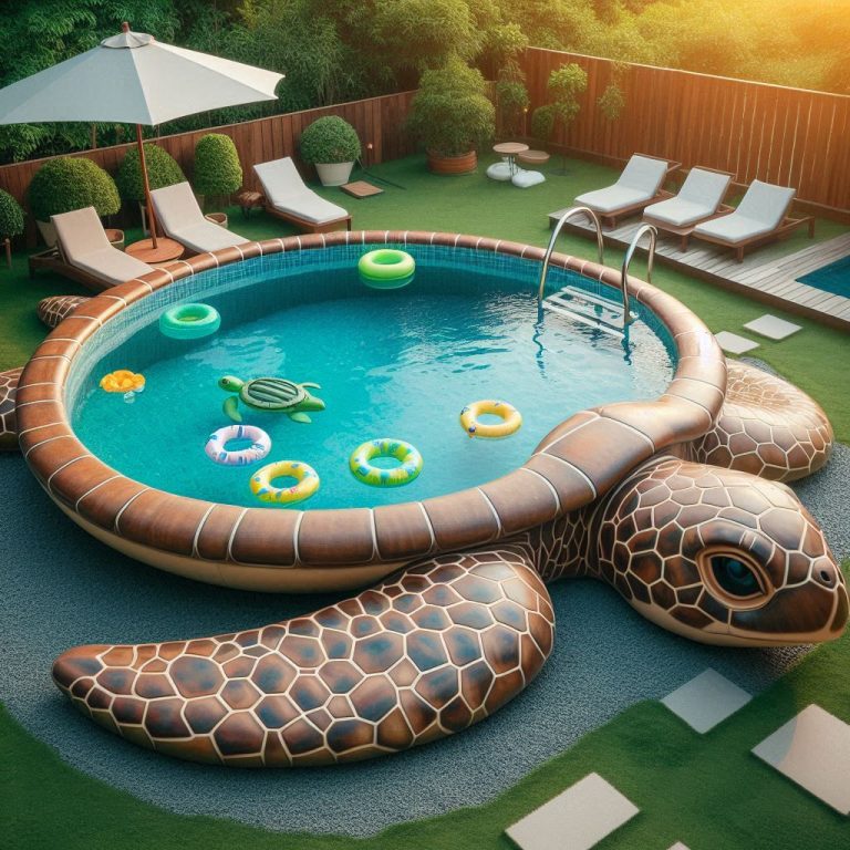 Designing a Luxurious Turtle Shaped Pool for Your Backyard Oasis