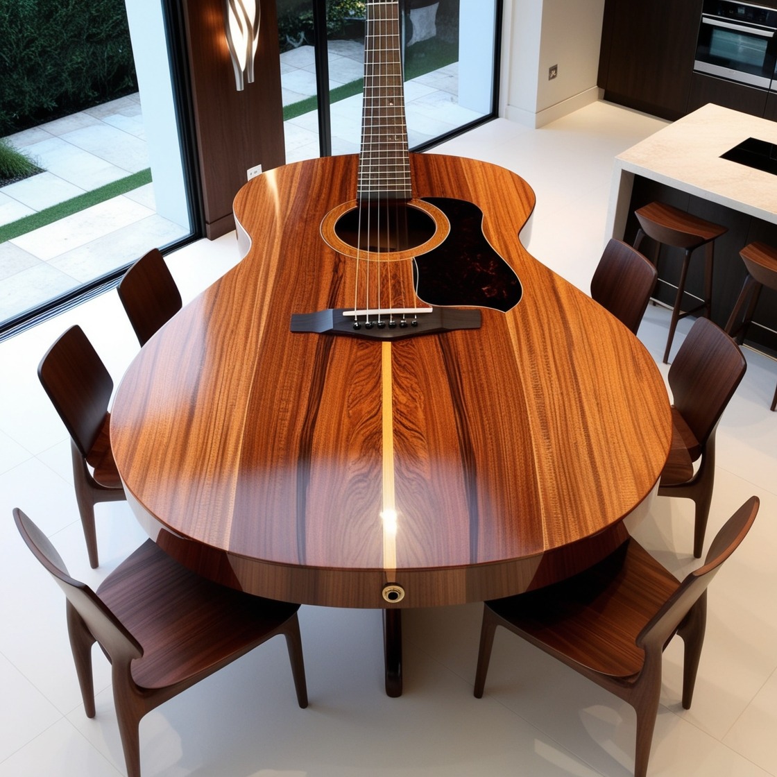 Exploring the Charm of Guitar-Inspired Table Collection