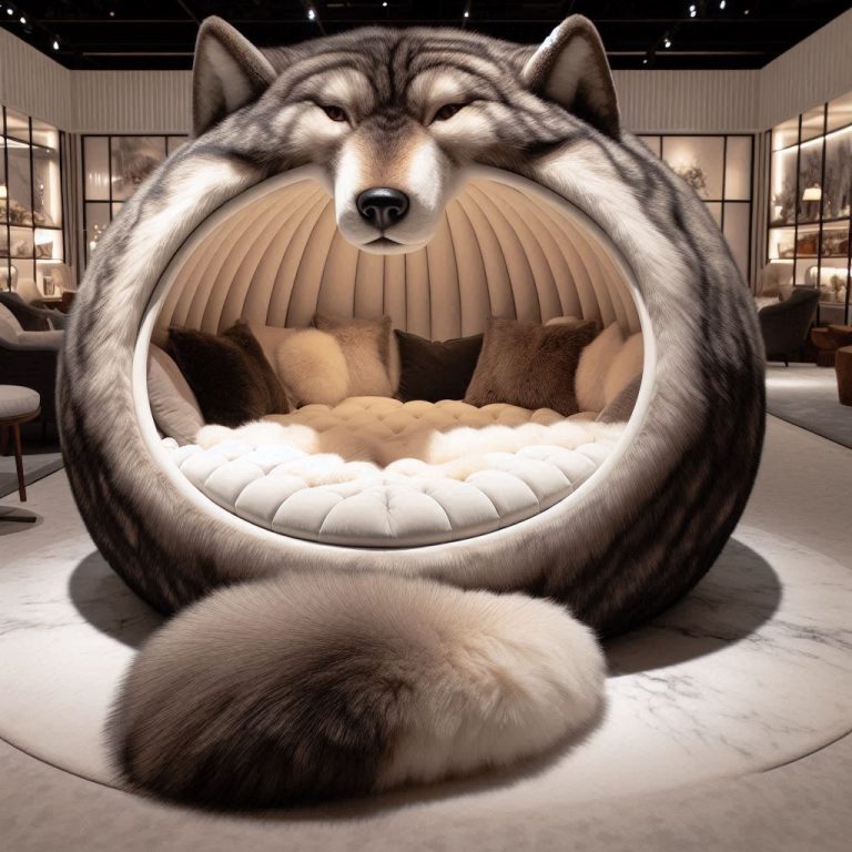 Giant Wolf Lounging Pod: A Bold and Unique Relaxation Experience