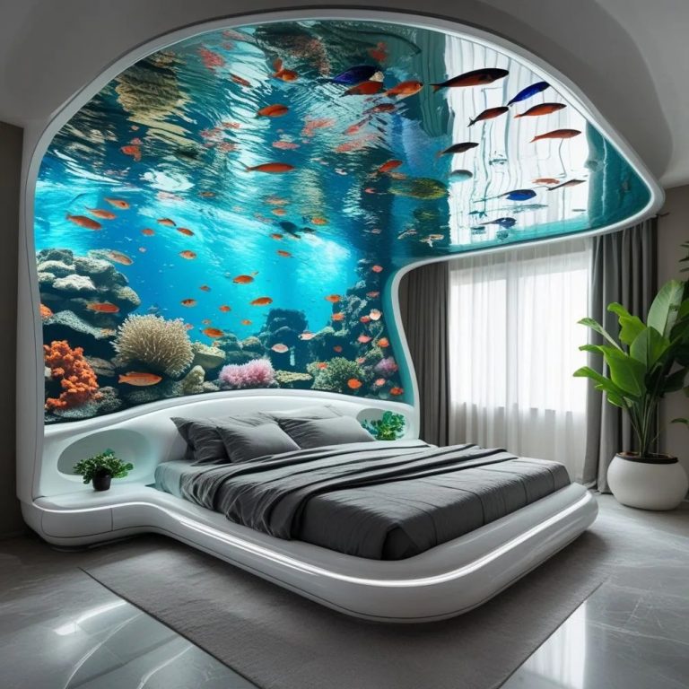 Epoxy Scene Kitchen Island: A Fusion of Art and Functionality