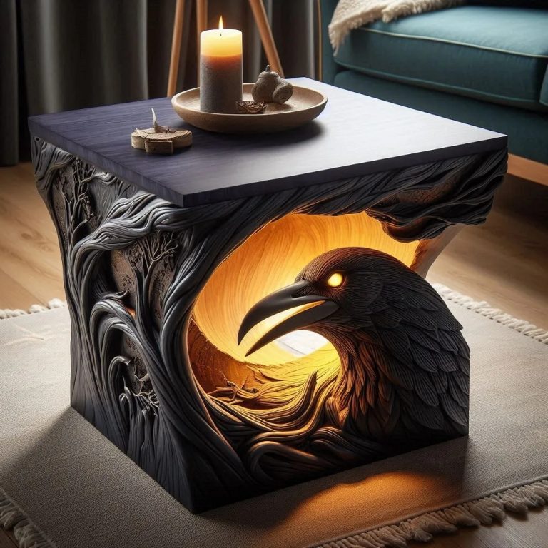 Crows Resin Coffee Tables: The Mysterious Beauty of Art and Functionality