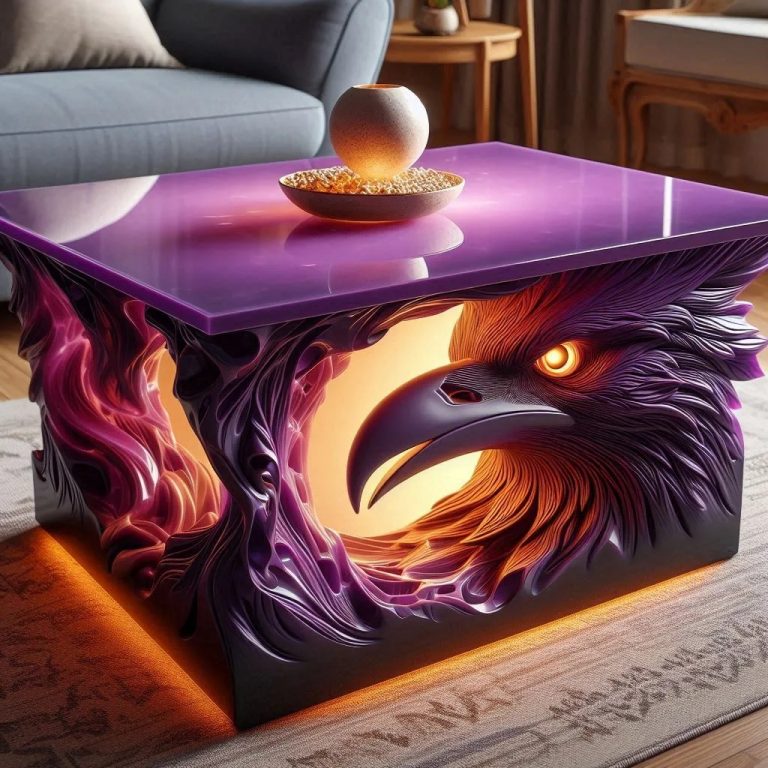 Crows Resin Coffee Tables: The Mysterious Beauty of Art and Functionality