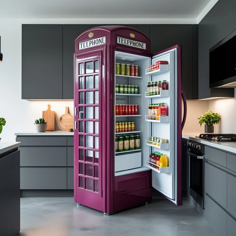 Telephone Booth-Shaped Refrigerator: A Quirky Fusion of Style and ...