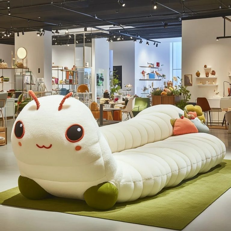 The Caterpillar Sofa: Wriggle into Whimsical Comfort!