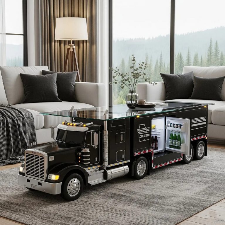 Your Living Room's New Powerhouse: The Semi Truck Coffee Table